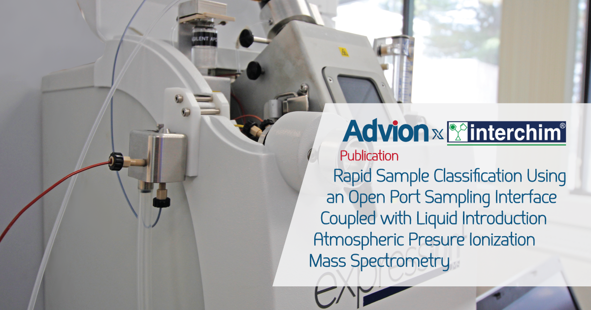 Rapid sample classification using an open port sampling interface ...